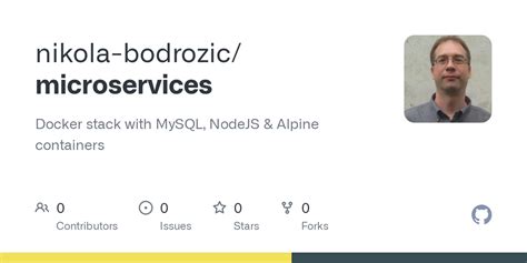 GitHub Nikola Bodrozic Microservices Docker Stack With MySQL NodeJS Alpine Containers