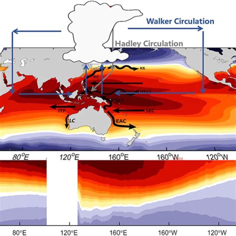 Schematic Of Atmospheric And Oceanic Circulation In The Indo Pacific