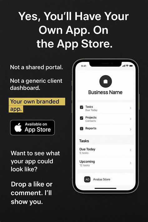 Yes Youll Have Your Own App On The App Store Not A Shared Portal