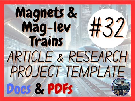 Magnets Mag Lev Trains Science Research Project Article Physics Physical Science