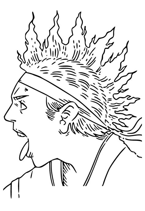 Free Printable Cobra Kai Hairstyle Coloring Page Sheet And Picture For