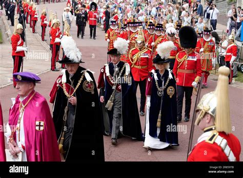 King Charles Iii And Queen Camilla Attend The Annual Order Of The
