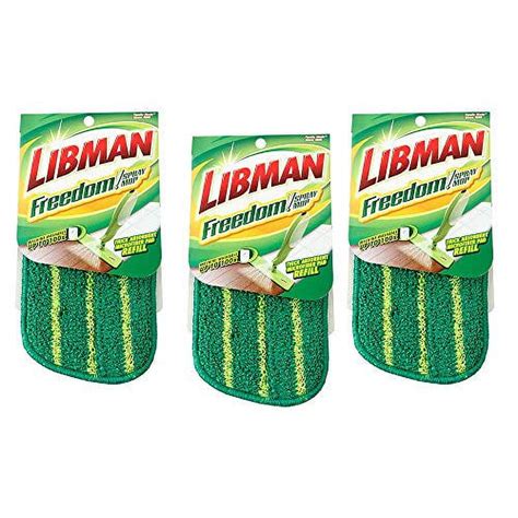 Libman Freedom Easy Dust Spray Mop Refills Green Microfiber Dries