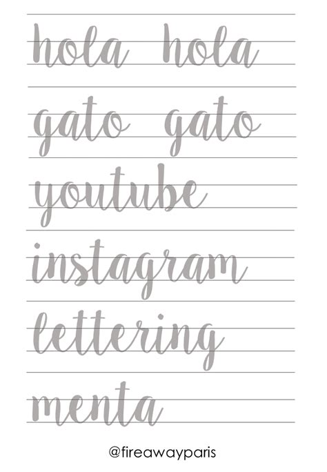 Plantillas De Lettering Para Imprimir Gratis