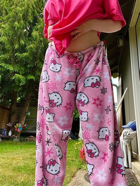 Hello Kitty Pants Hello Kitty Clothes Kitty Clothes Cute Pajamas