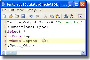 Conditional Spool With Sql My Oracle G Tips