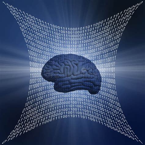 Human Brain Symbolic On Ai Artificial Intelligence Background With Blue Lettering 4 Digit