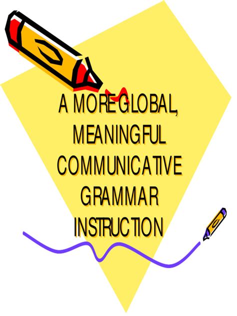 Communicative Grammar Instruction Pdf Grammar Error