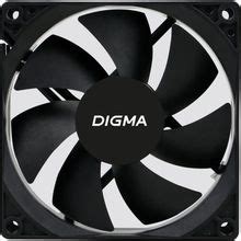 Вентилятор Digma DFAN-90 90мм, 3-pin, от БП:4-pin (Molex), 1800об/мин ...