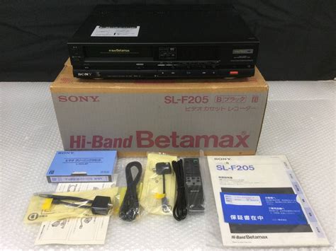 【未使用に近い】d488 140【美品 保管品】sonyソニーsl F205 ベータ マックス カセット ビデオデッキ 1997年製 平成