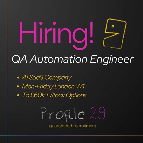Job Alert 🚨 Qa Automation Engineer For An Exciting Aisaas Company Based Profile 29