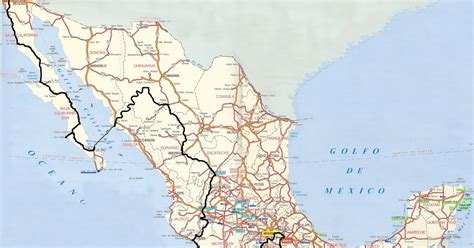 Cycle Touring The Americas Mexico Route Map