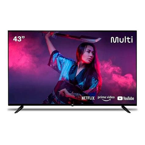 Smart Tv Multilaser 43 Fhd Dled Usb Hdmi Multi Android Tl046m Smart Tv Magazine Luiza