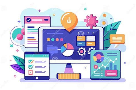 Computer Tablet And Phone Displaying Icons For Ui Ux Design Ui Ux Design Customizable