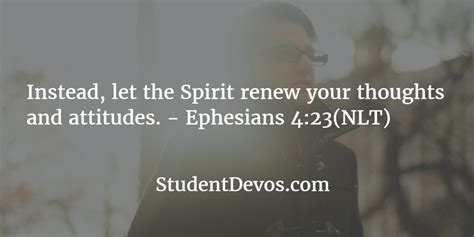 Daily Bible Verse And Devotion Ephesians 423 Student Devos Youth