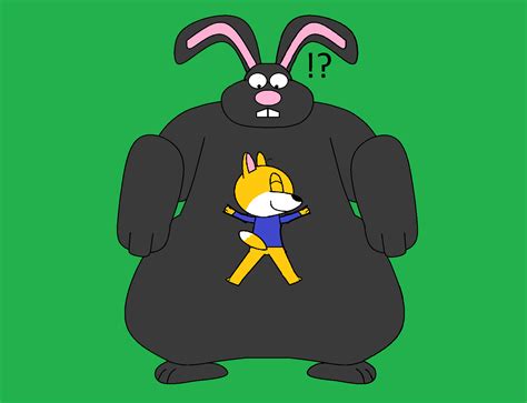 Wafflefox Huging Wererabbit Pcd By Pancakedude On Deviantart
