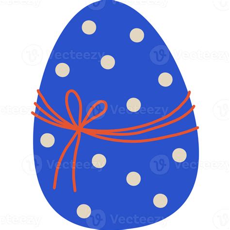 Easter Egg With Polka Dots 21053579 Png