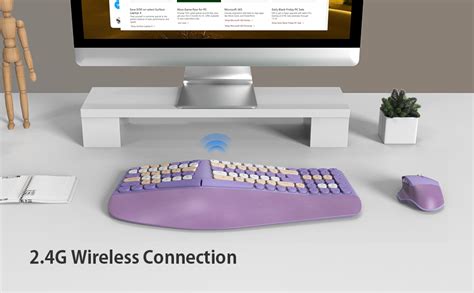 Amazon MOFII Wireless Ergonomic Keyboard And Mouse Combo Comfortable Split Keyboard With