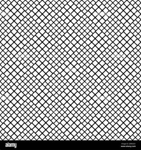 Seamless Geometrical Diagonal Rounded Square Pattern Background Monochrome Vector Design Stock