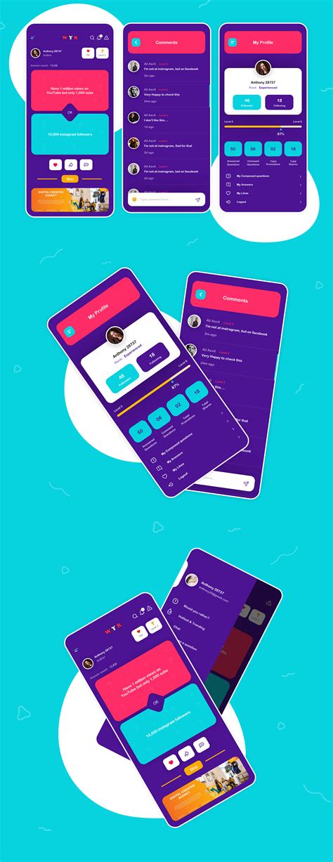 Questions Game App UI UX Design On Behance