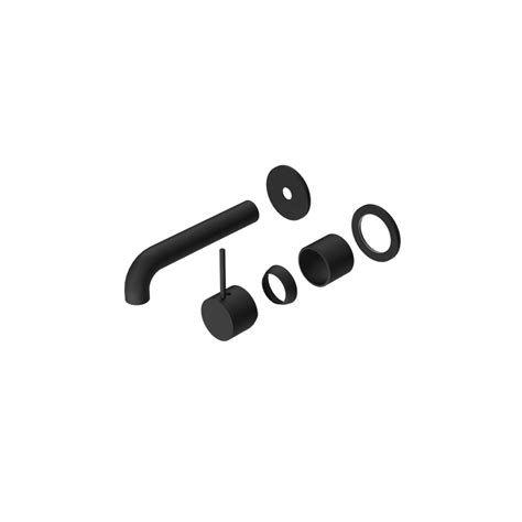 Mecca Wall Basinbath Mixer Separate Back Plate Handle Up 230mm Trim