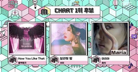 음악중심 블랙핑크vs선미vs화사 1위 후보 맞대결