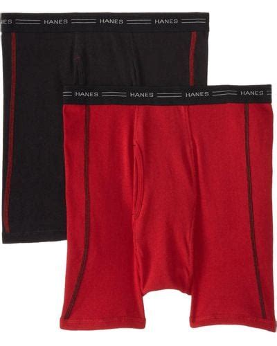 Red Hanes Underwear For Men Lyst