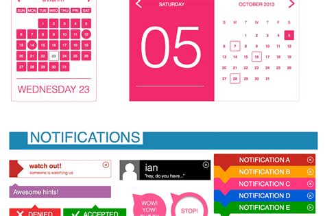 Flat Ui Elements Ux Product Designer