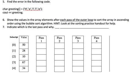 Solved Find The Error In The Following Code Char Chegg Com