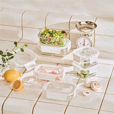 밀폐용기·반찬통 글라스락 직영 냉장고정리 베스트 구성 퓨어 화이트 10조 세트 오늘의집 쇼핑