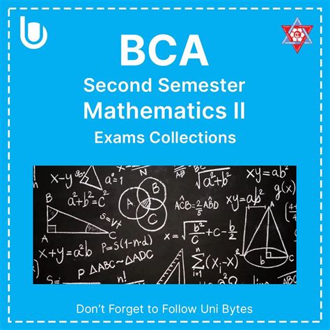 Uni Bytes Bca Second Semester Mathematics Ii Exams Facebook