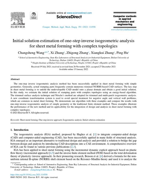 Wang Et Al 2022 Initial Solution Estimation Of One Step Inverse Is