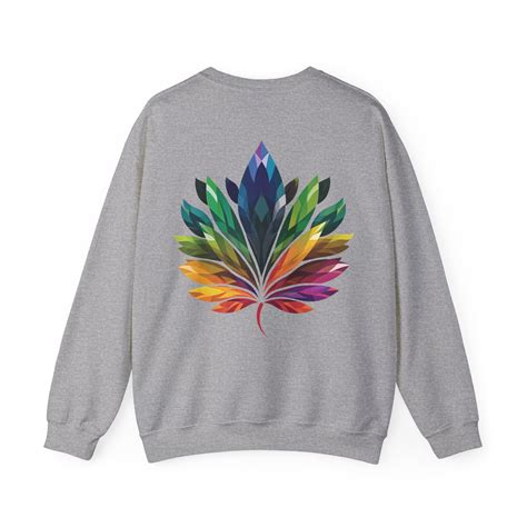 Rainbow Coloured Leaf Unisex Sweatshirt Goosmart Store