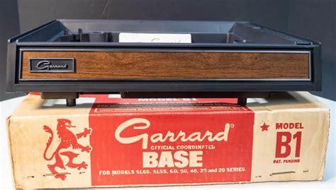 Garrard Turntable Base Model B 1 Wood Grain Plastic Reverb