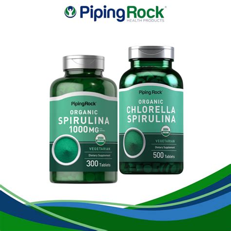 Piping Rock Organic Spirulina And Chlorella Spirulina Shopee Philippines