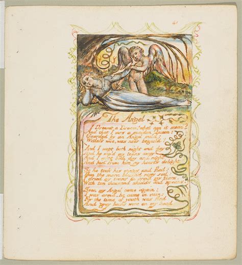 Songs Of Innocence And Of Experience The Angel Ca 1825