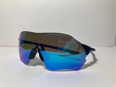 Oakley Ev Zero Range Sunglasses Blue And Red Variation Mens Fashion