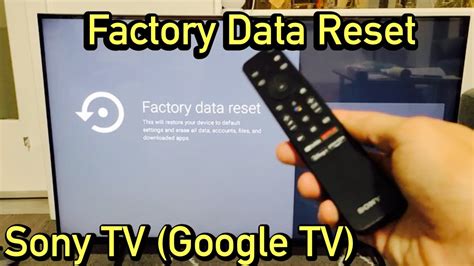 Sony Tv Factory Reset Time At Timothy Samons Blog