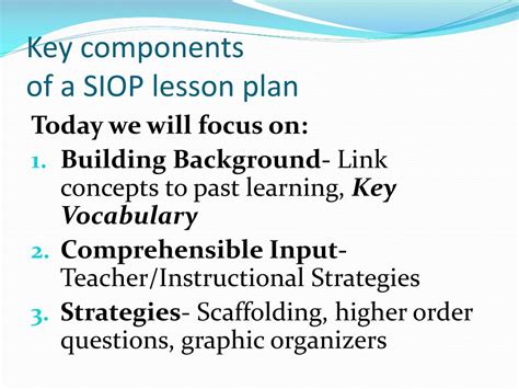 Ppt Siop Lesson Planning For Science Powerpoint Presentation Free