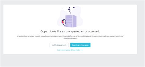 500 internal server error when installing paypal paypal