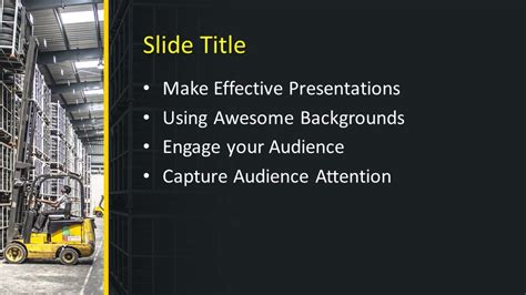 Free Forklift PowerPoint Template Free PowerPoint Templates