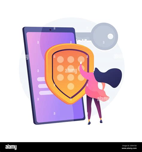 Secure Web Traffic Abstract Concept Vector Illustration Stock Vector