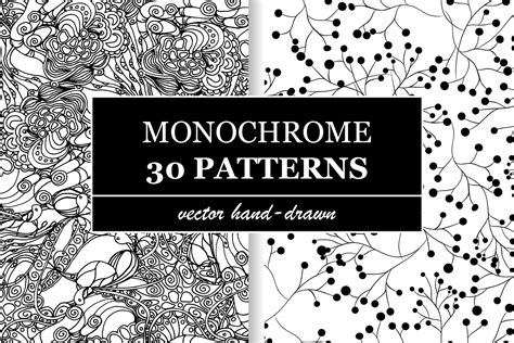 Monochrome Patterns Collection On Yellow Images Creative Store