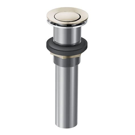 MOEN Lavatory Pop Up Drain Assembly Without Overflow In Nickel 140780NL