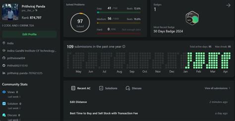 Leetcode75 Leetcode75 Codenewbie Dsa Cpp Learninpublic Prithviraj Panda