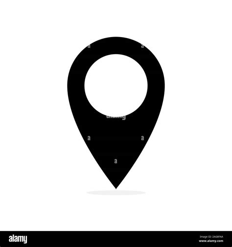 Map Pointer Icon In Flat Style Navigator Symbol Isolated On White Background Vector