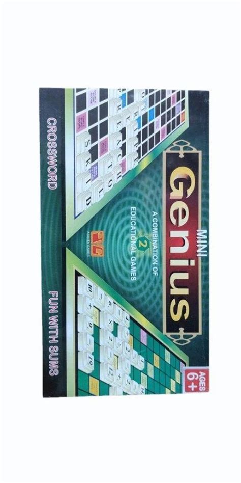 Multicolor Mini Genius Crossword Fun Games Number Of Players 2 At Rs