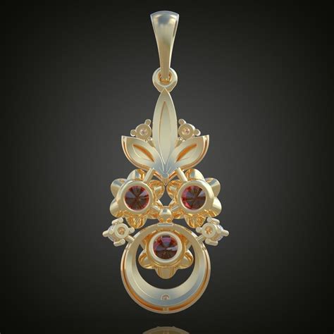 Pendant 3d Model Printable Model 0074 9 Free 3d Model 3d Printable