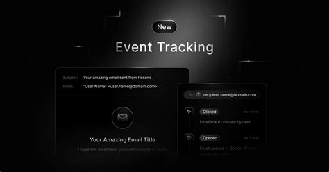 Open And Click Tracking · Resend