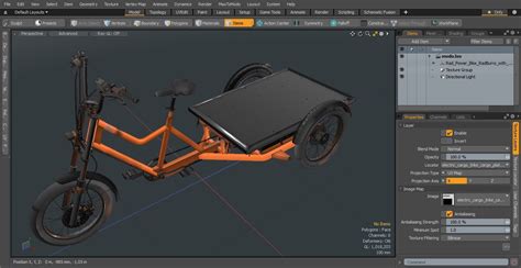 Bicicleta Rad Power RadBurro Con Plataforma Modelo 3D 99 3ds Blend